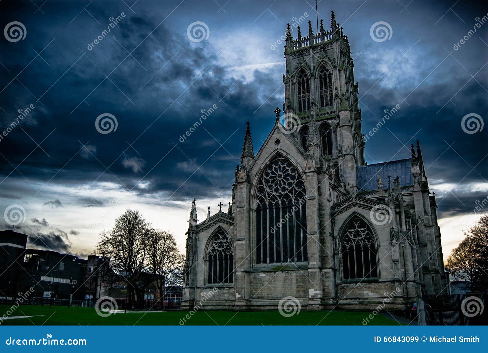 Doncaster Minster editorial stock image. Image of moody - 66843099
