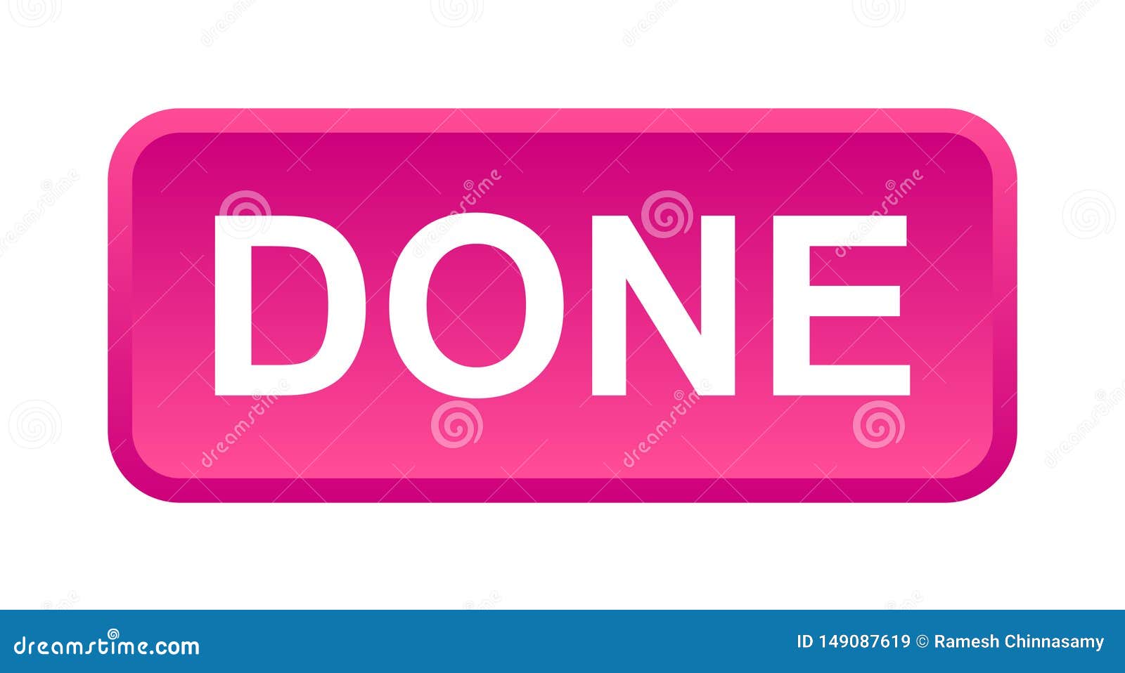 Done button stock vector. Illustration of approve, background - 149087619