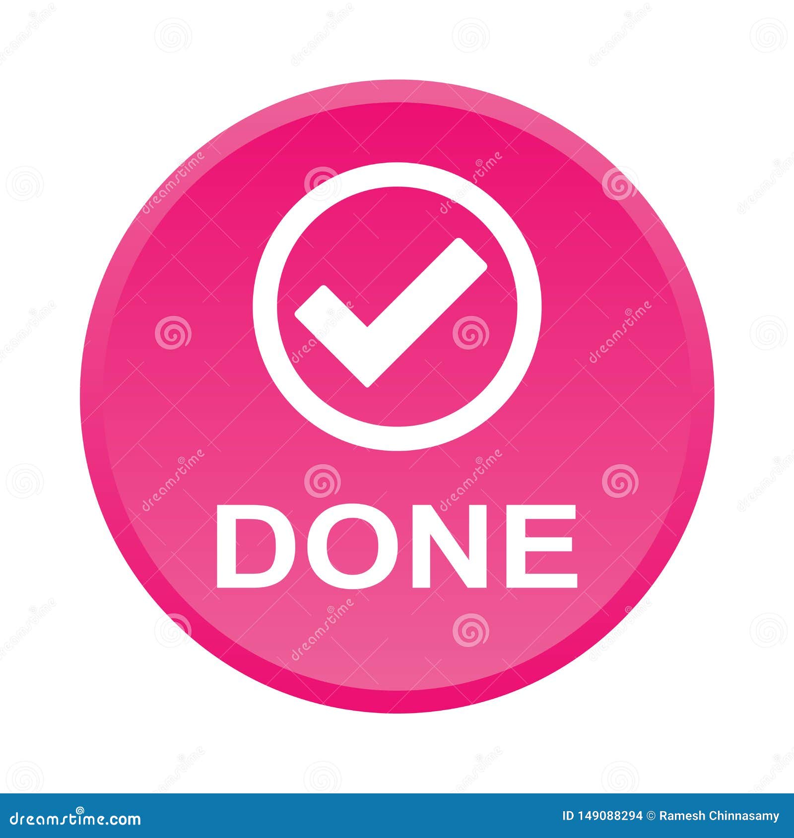 Done button stock vector. Illustration of improvement - 149088294
