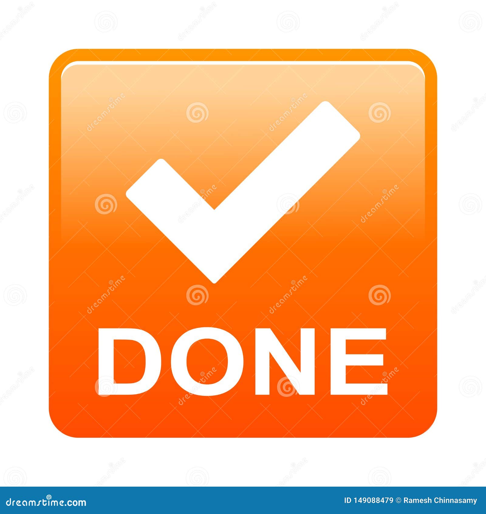 Done button stock vector. Illustration of complete, education - 149088479