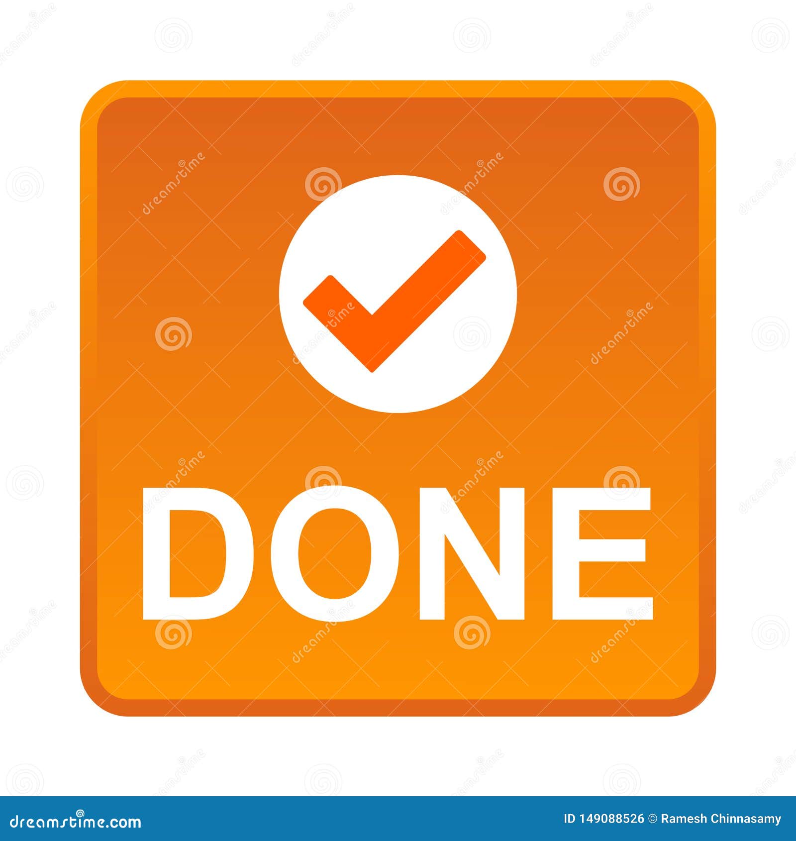 Done button stock vector. Illustration of approve, graphics - 149088526
