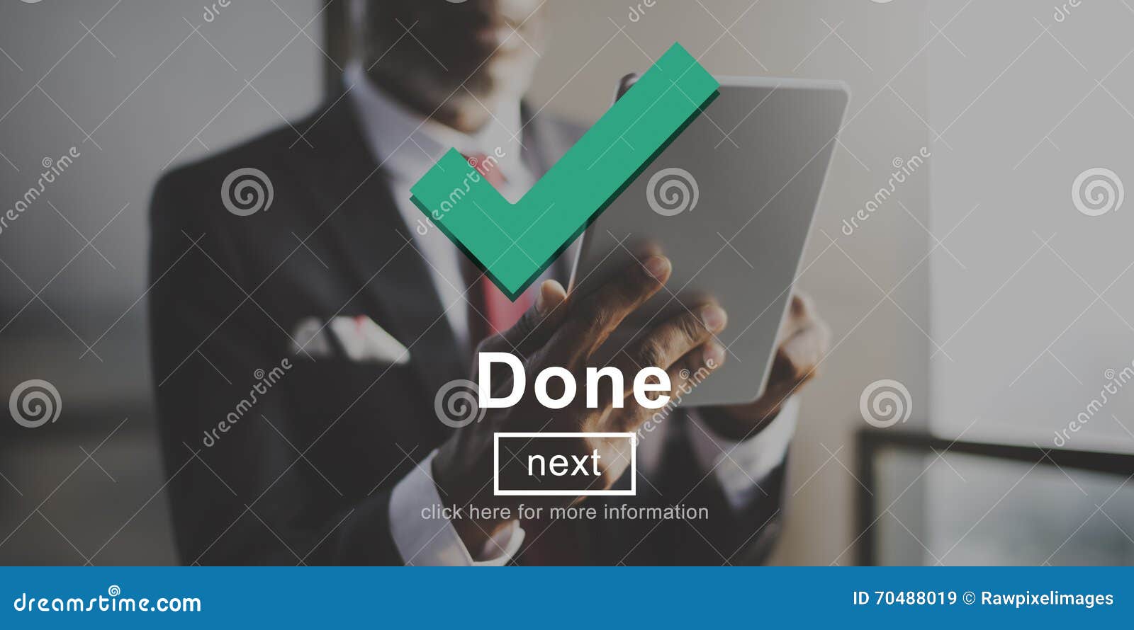 Done Achievement Finished Goal Positive Ready Concept Stock Image ...