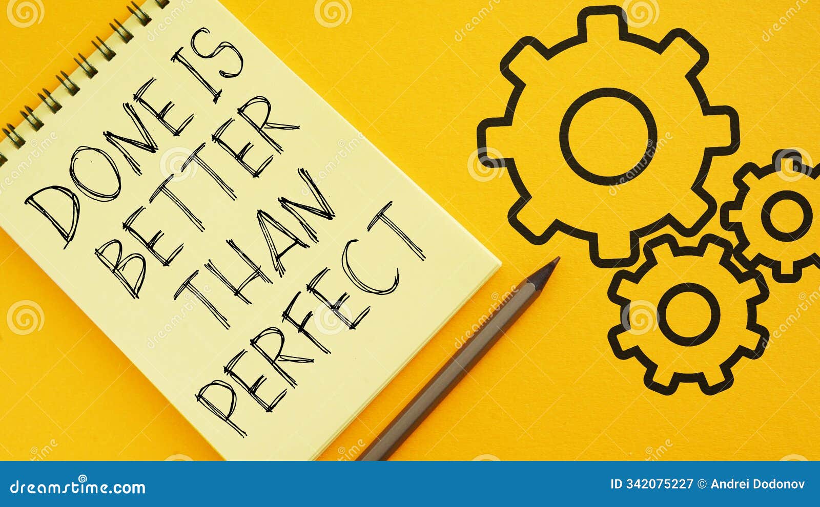 Done is Better Than Perfect is Shown Using the Text Stock Image - Image ...