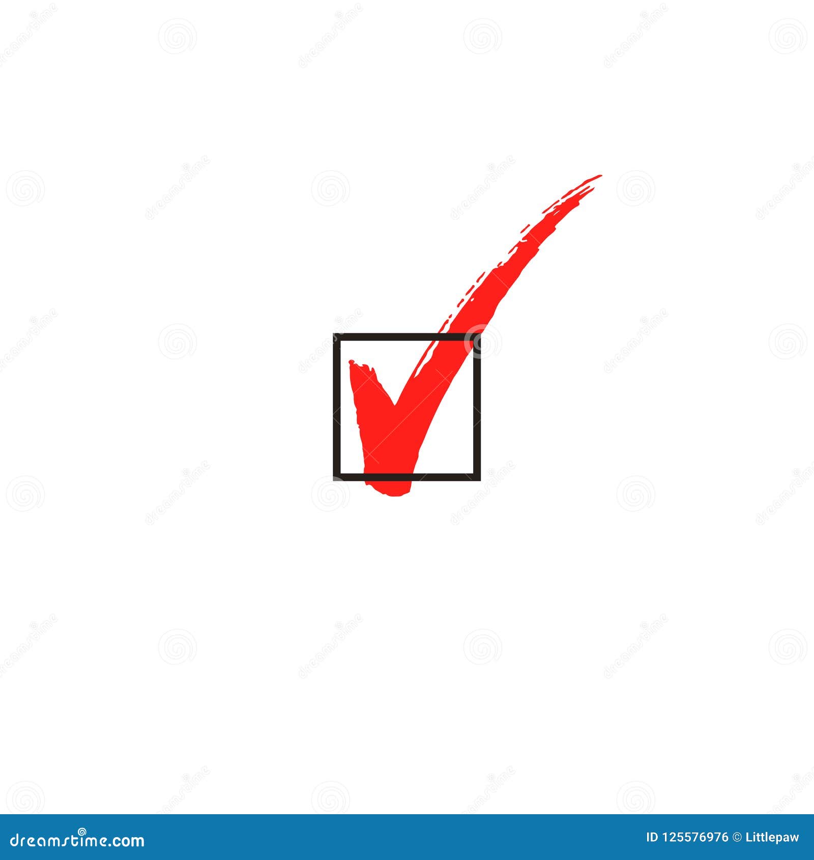 Done, Check Mark Tick The Box Symbol And Calligraphy, Vector Ill ...