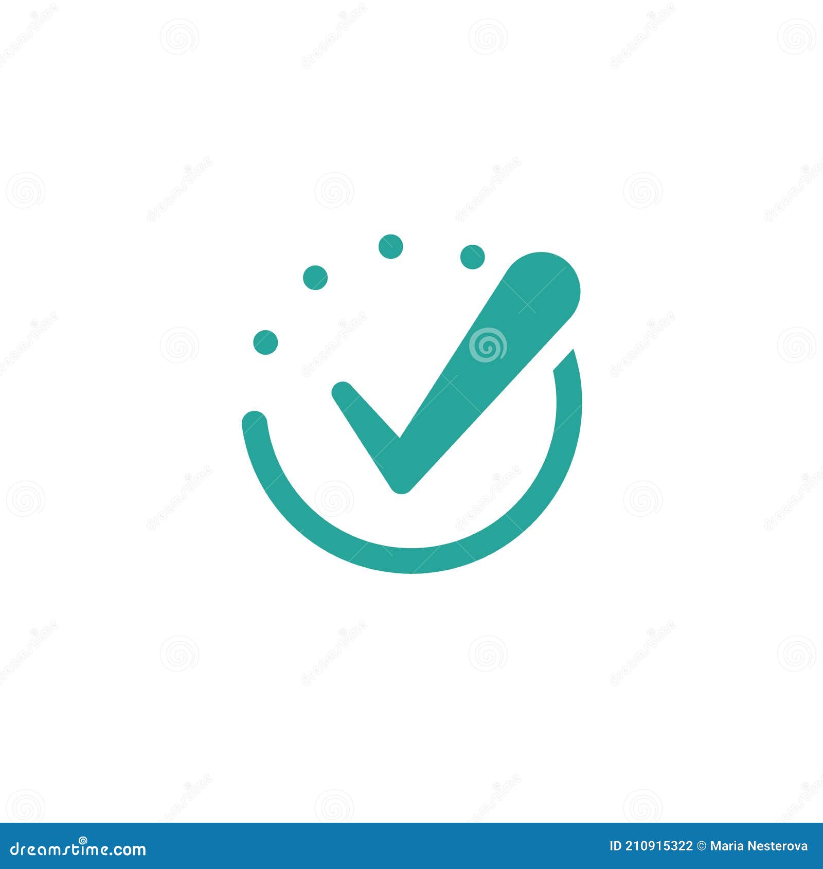 Done, Check Mark Tick The Box Symbol And Calligraphy On Dark Cur Vector ...