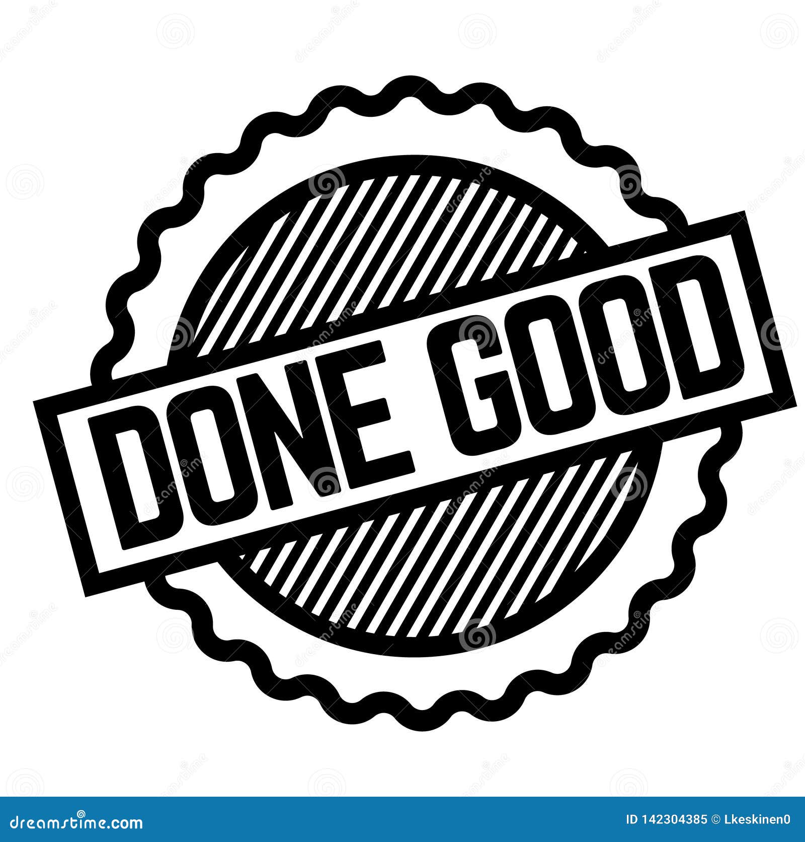Done good stamp on white stock vector. Illustration of good - 142304385