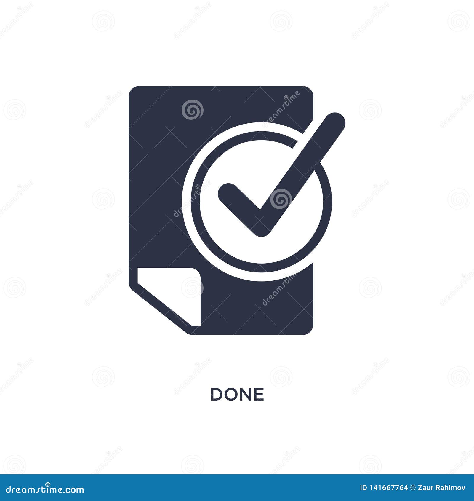 Done Icon on White Background. Simple Element Illustration from ...