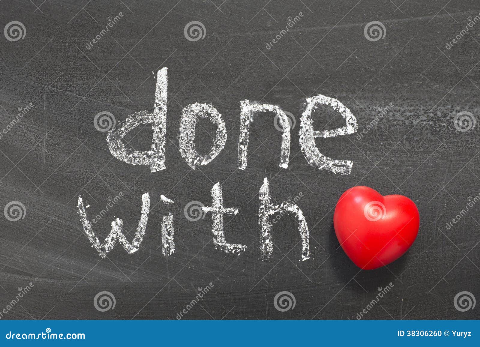 Done with love stock photo. Image of result, love, quality - 38306260