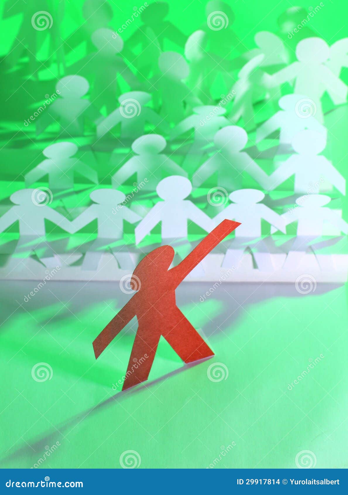 Done Out of the Paper People. Stock Photo - Image of community, contact ...