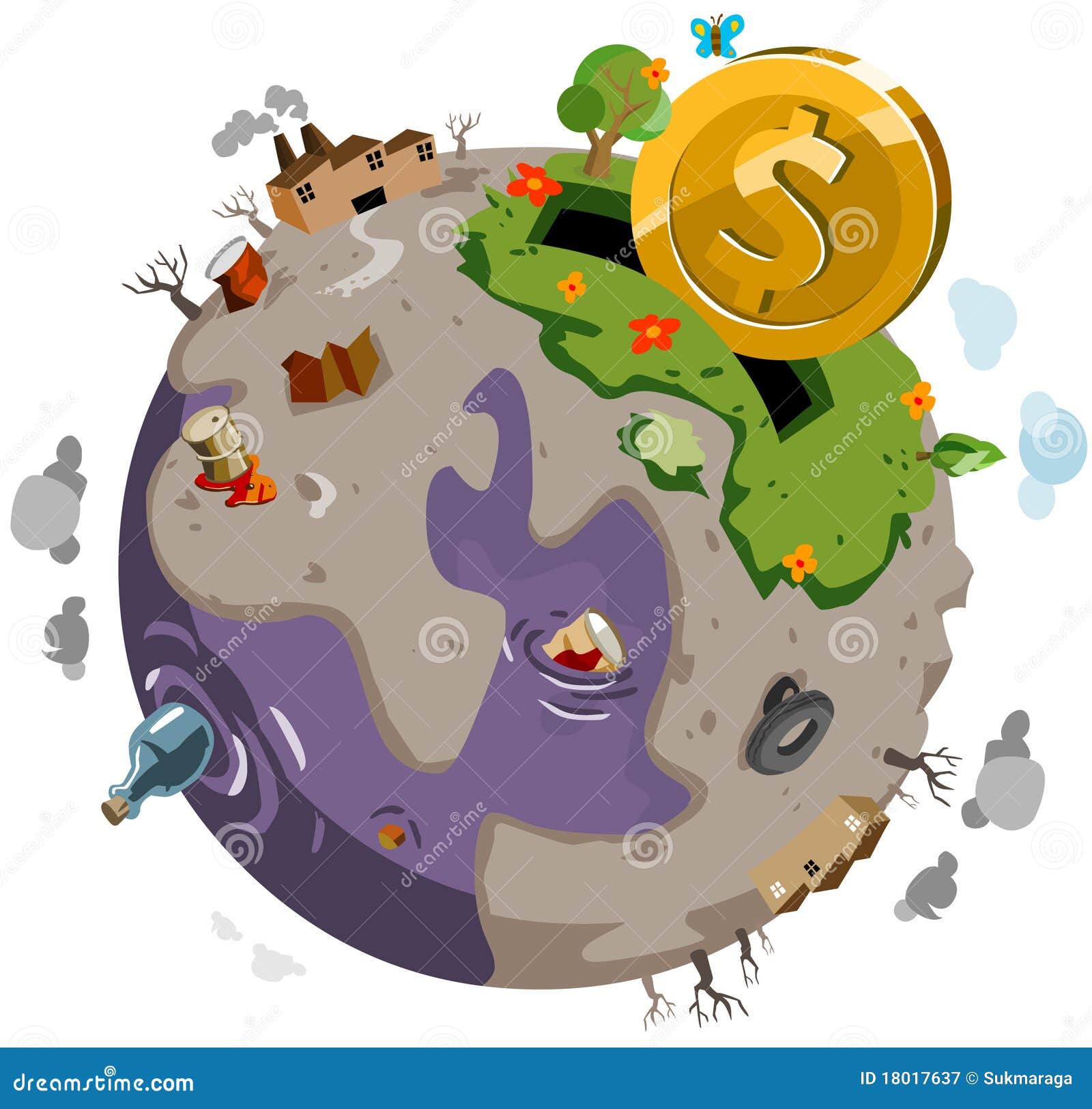 Done Para Curar El Mundo Enfermo Ilustración del Vector - Ilustración ...