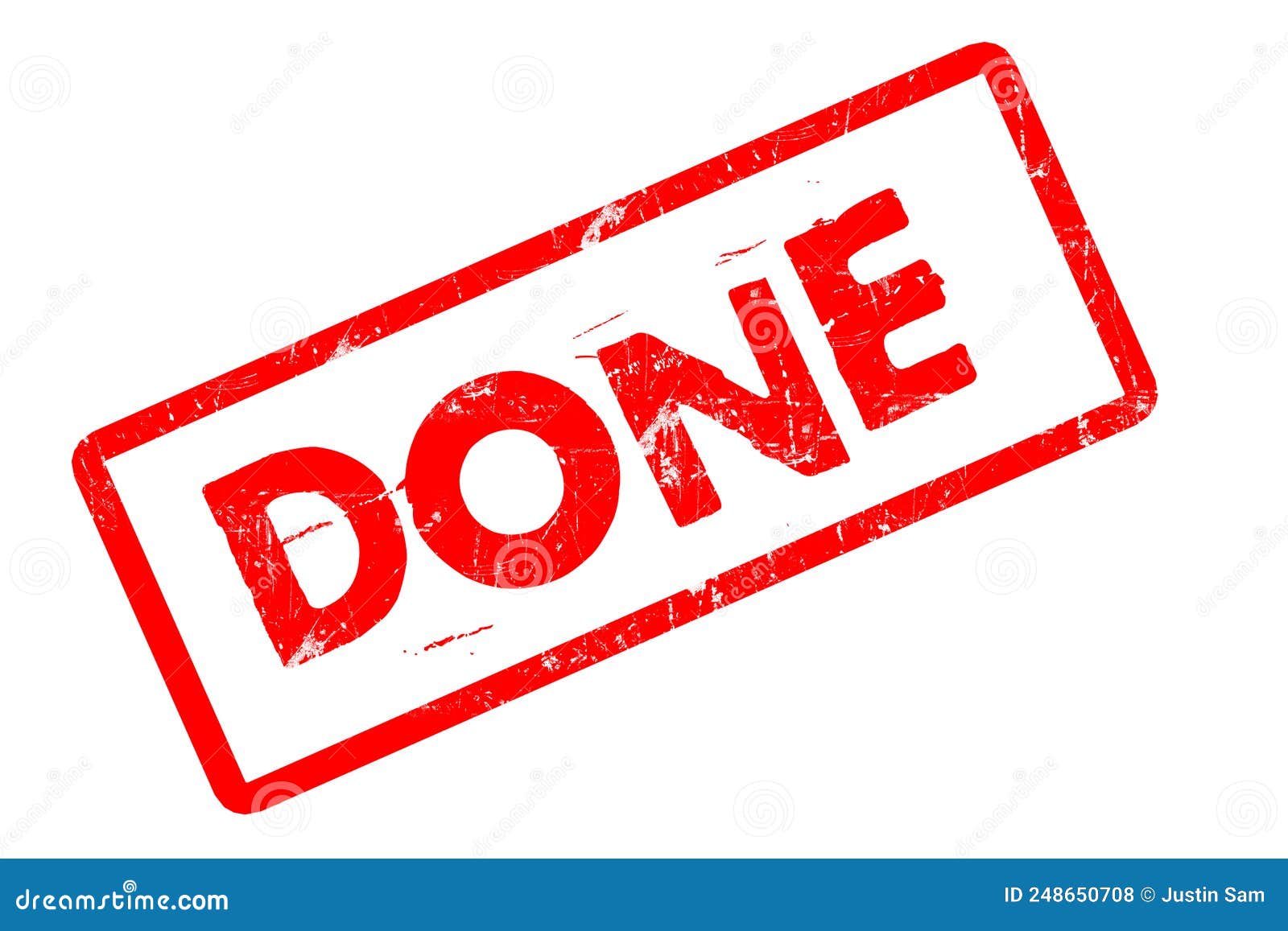 Done - Rubber Stamp on White Background Stock Illustration ...