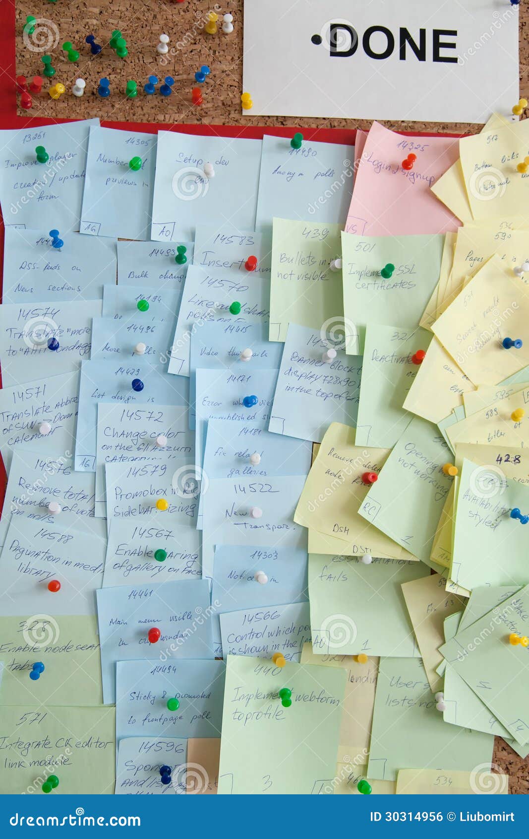 Finished tasks stock photo. Image of agile, cases, bunch - 30314956