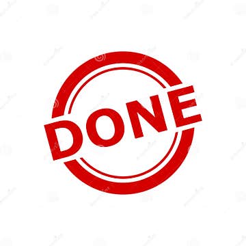 Done Stamp Icon, Simple Vector Stock Vector - Illustration of project ...