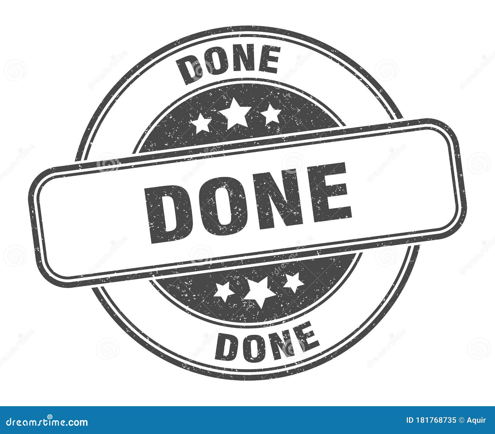 Done Stamp. Done Round Grunge Sign Stock Vector - Illustration of ...