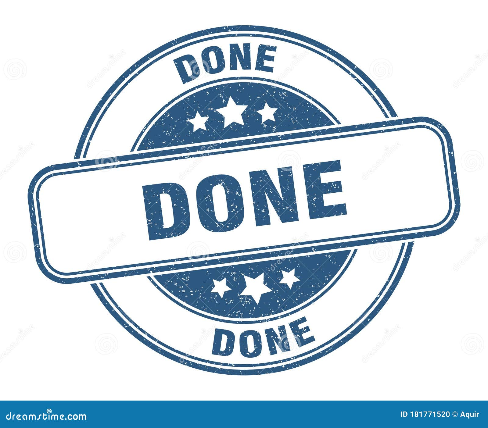 Done Stamp. Done Round Grunge Sign Stock Vector - Illustration of white ...