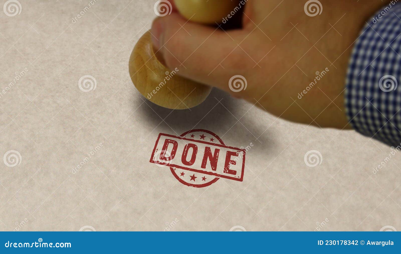 Done stamp and stamping stock photo. Image of symbol - 230178342