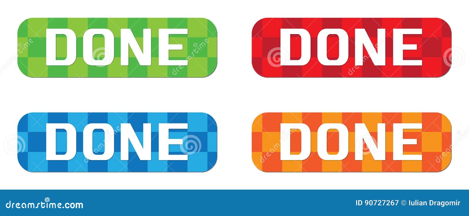 Get Done - 3D Text Illustration - Words With Colored Lines Tilde And ...