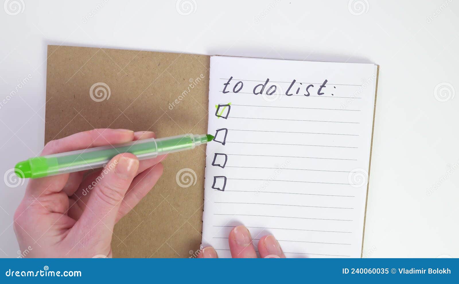 Done and Green Tick. I Did the Task and Noted it in My Notebook. Top ...