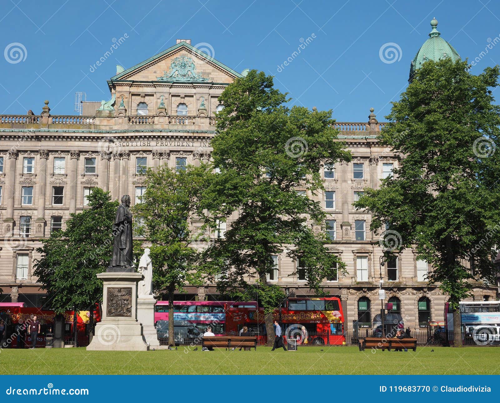 Donegall Square in Belfast editorial image. Image of town - 119683770
