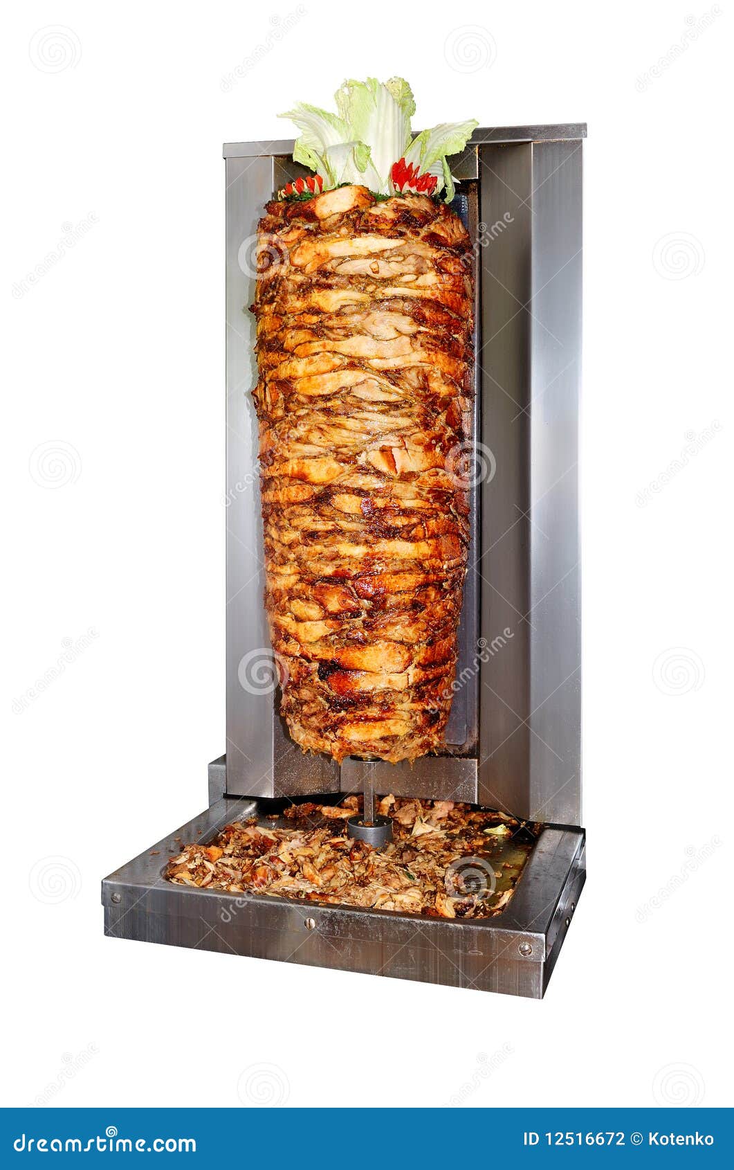 Doner kebab stock photo. Image of cooking, heat, kebab - 12516672