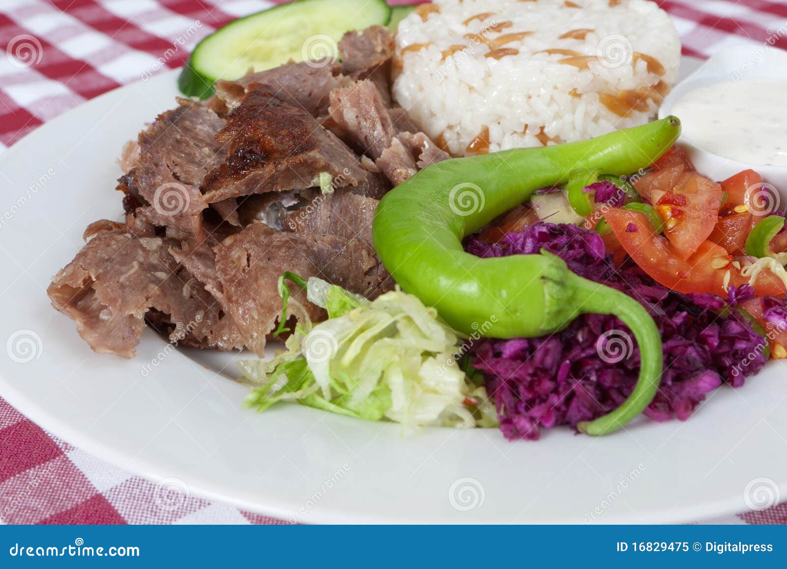 Doner Kebab stock image. Image of roast, delicious, meal - 16829475