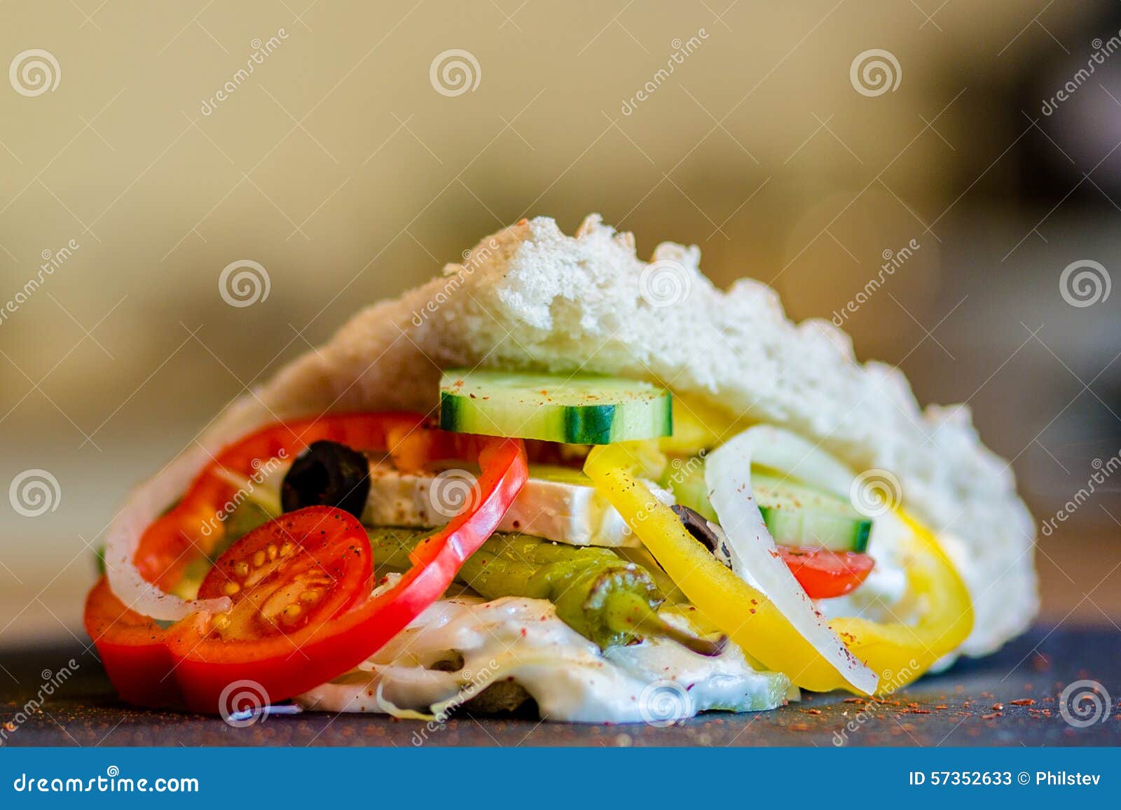 Doner Kebab stock image. Image of tomato, turkey, mediterranean - 57352633