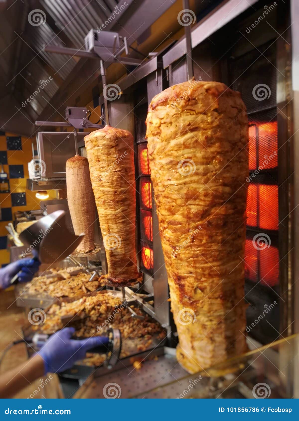 Doner Kebab Restaurant stock photo. Image of doner, food - 101856786