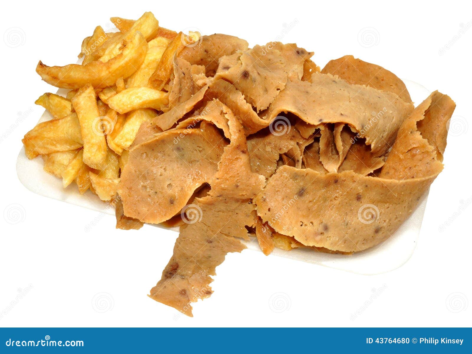 Doner Meat and Chips stock photo. Image of fried, shop - 43764680