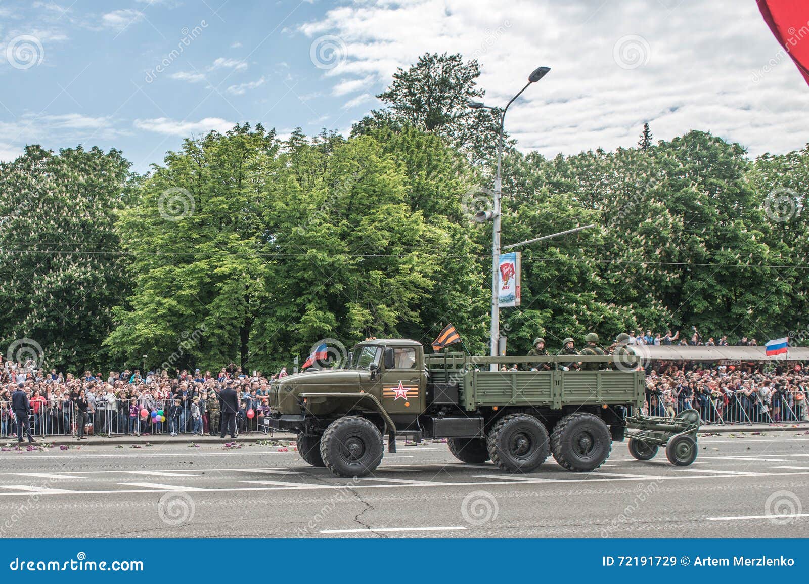 Donetsk People Republic. Victory Day Parade. 2016, May 9 Editorial ...