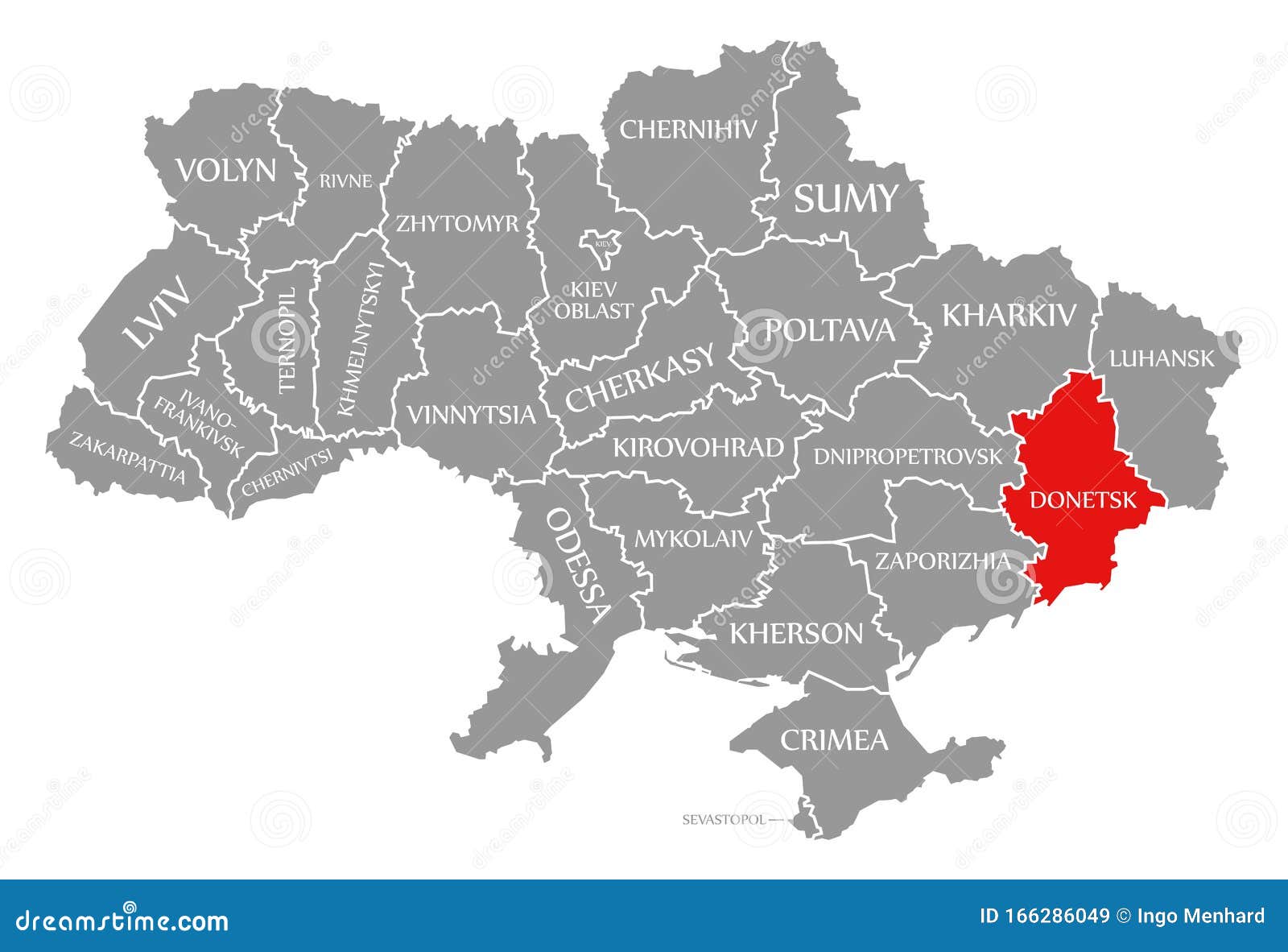 Donetsk Ukraine Pinned Map Stock Photo | CartoonDealer.com #89015736