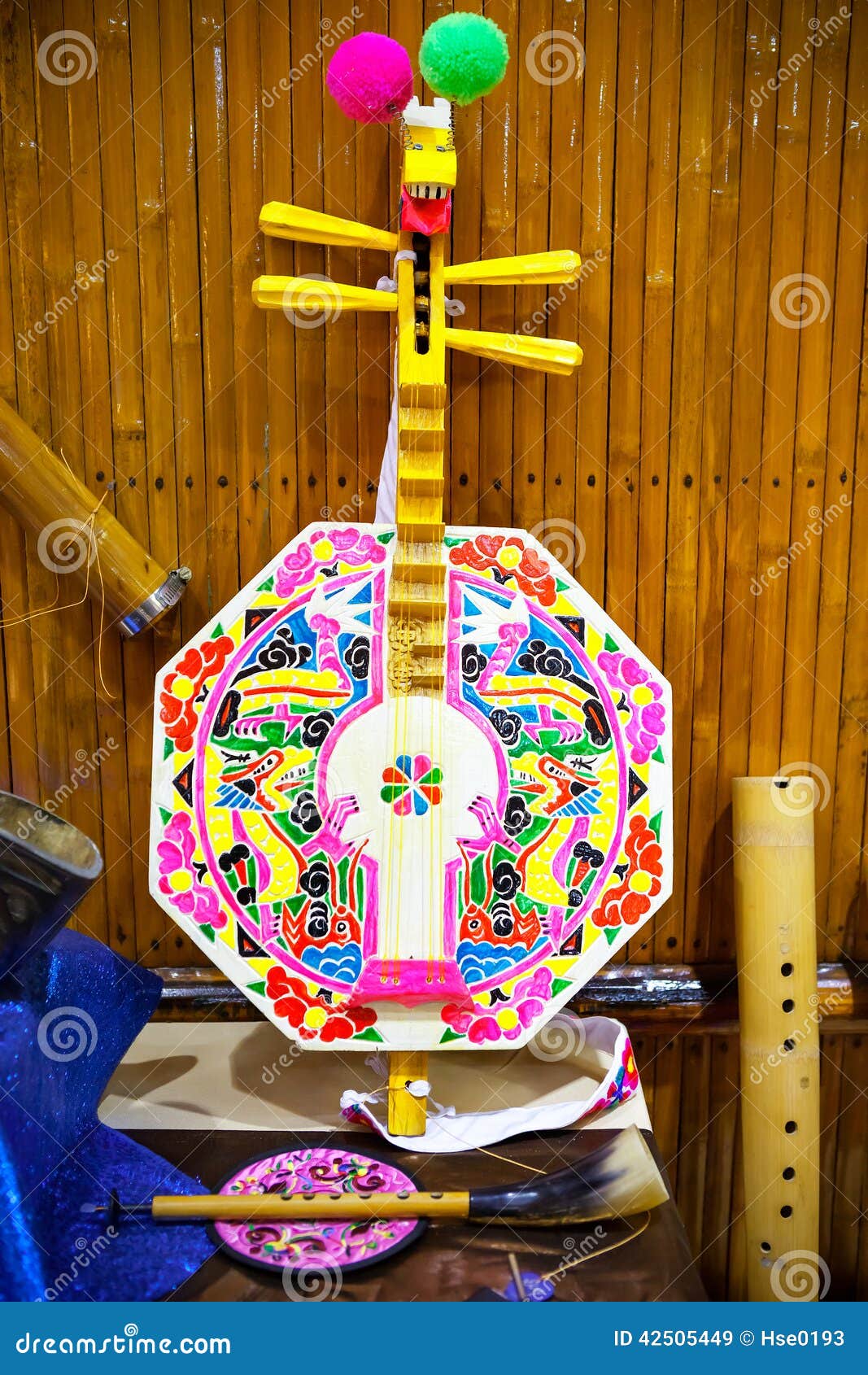 Nationality Plucked String Instrument Stock Image - Image of chinese ...