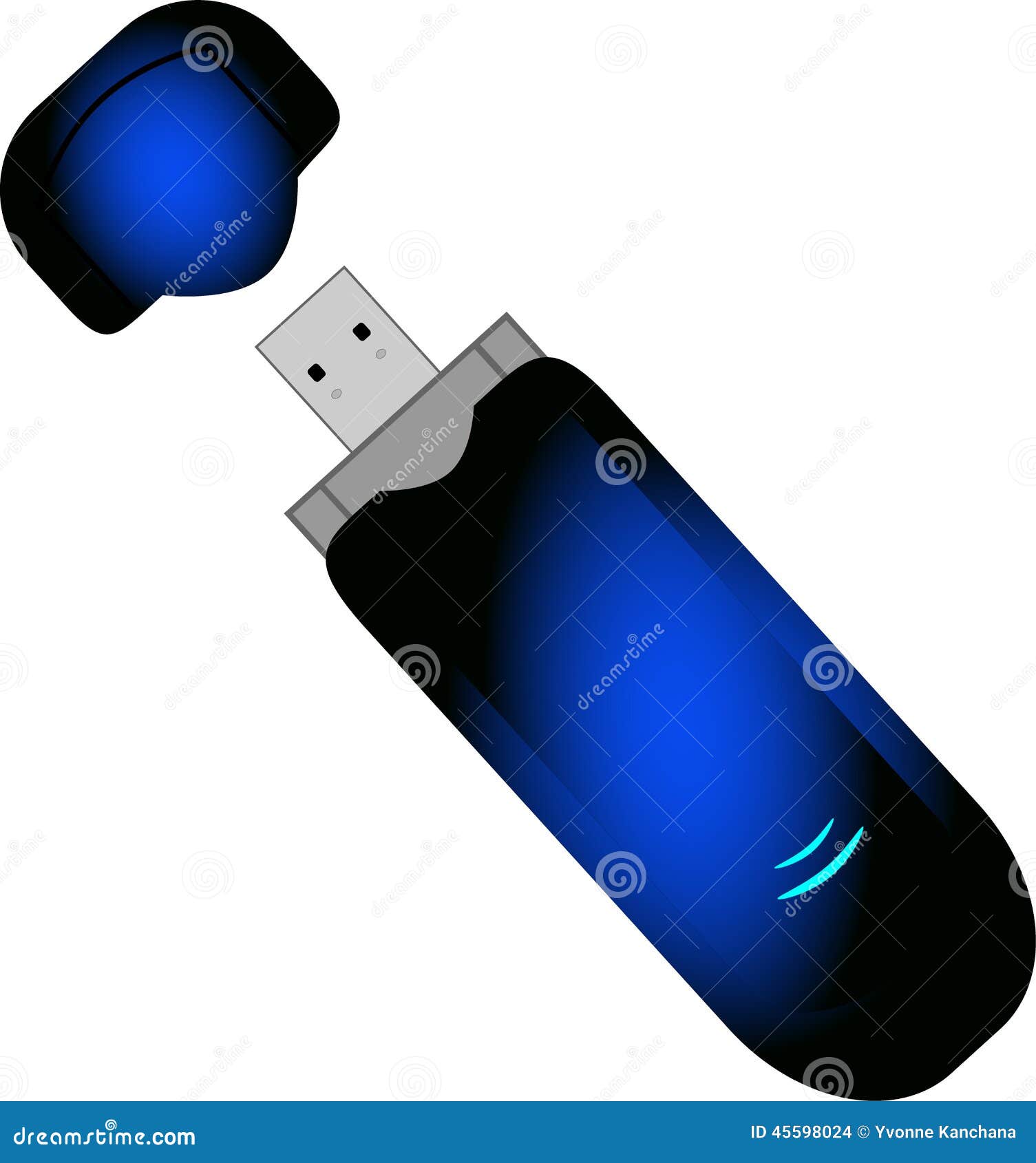 Dongle stock vector. Illustration of wireless, illustrator - 45598024