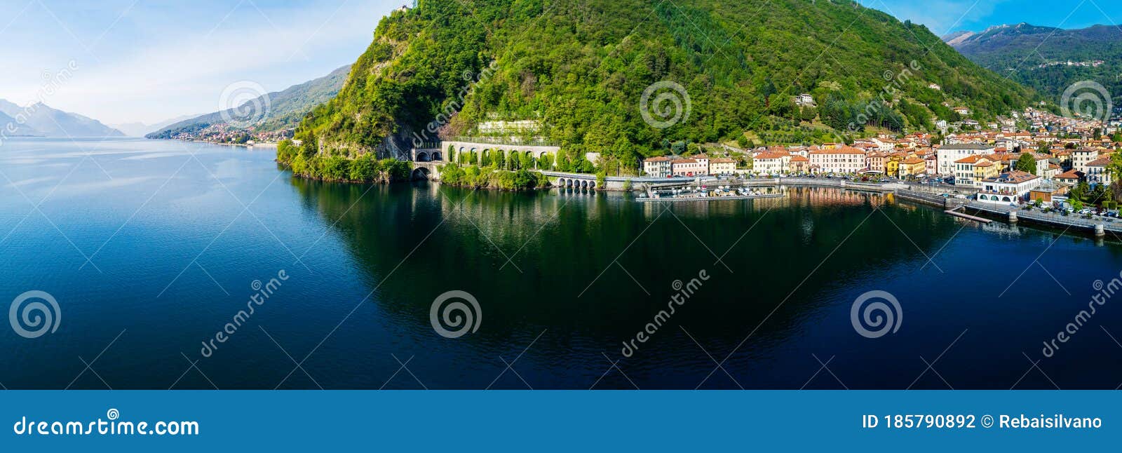 Dongo - Lake Como it stock photo. Image of houses, clear - 185790892
