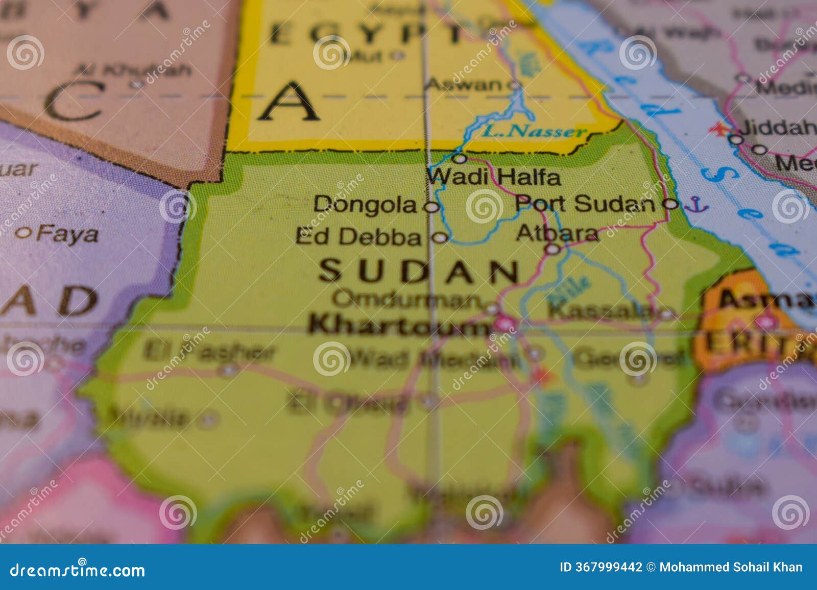 Dongola On The World Map-Geo Political Map Stock Photography ...