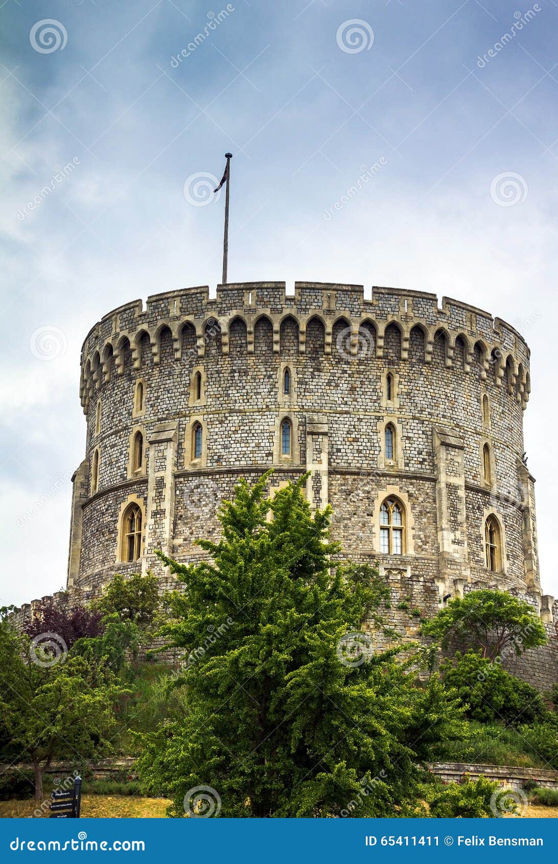 Donjon - the Great Tower or Innermost Keep of a Medieval Windsor Castle ...