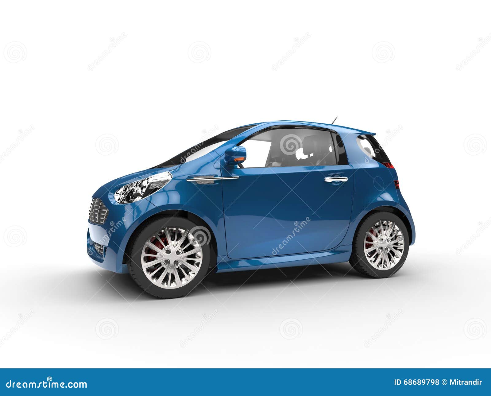 Donkerblauwe Compacte Auto - Glanzende Verf Stock Foto - Image of ...