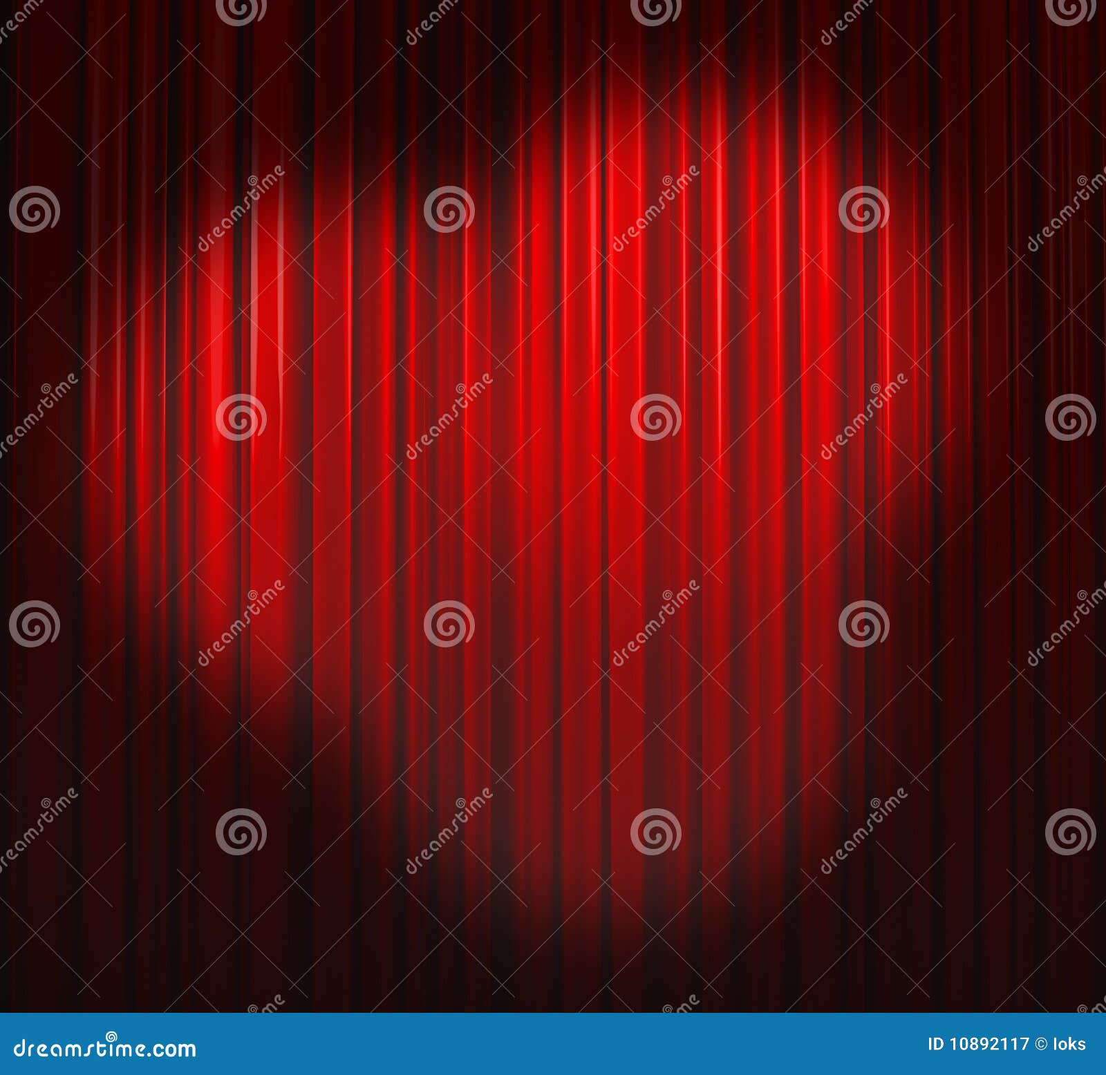 Donkerrood Gordijn Met Drie Vlekken Stock Illustratie - Illustration of ...