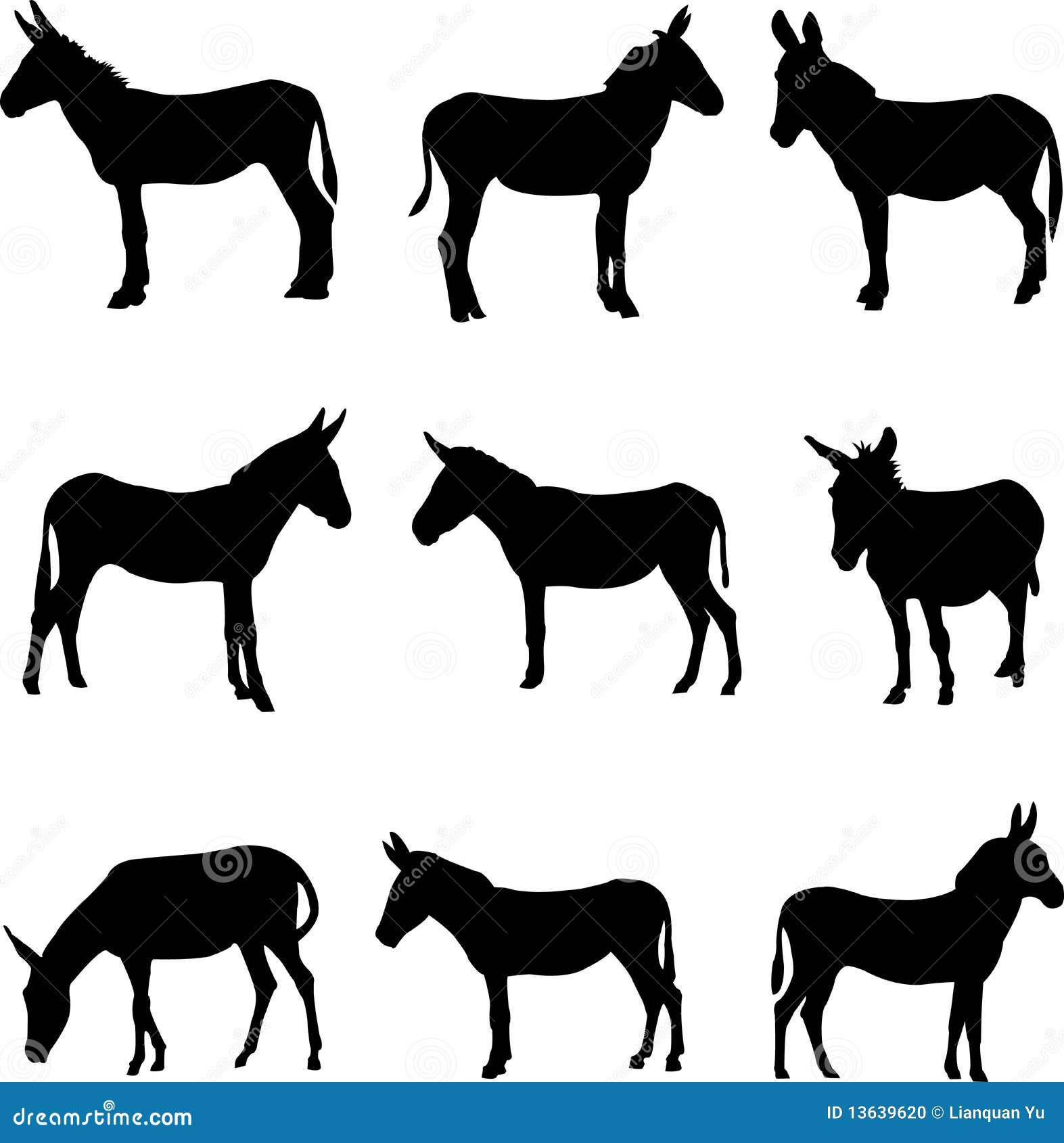 Strong Donkey Mascot Flexing It`s Arm. Cartoon Vector | CartoonDealer ...