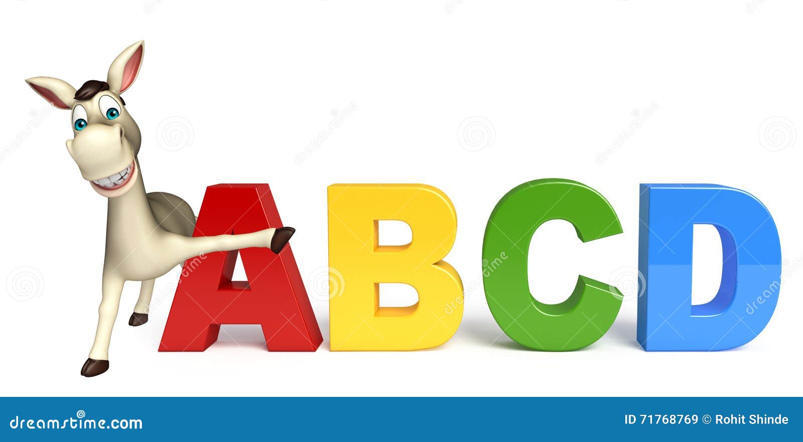 Cartoon ABCD Letters Theme 2 Vector Illustration | CartoonDealer.com ...