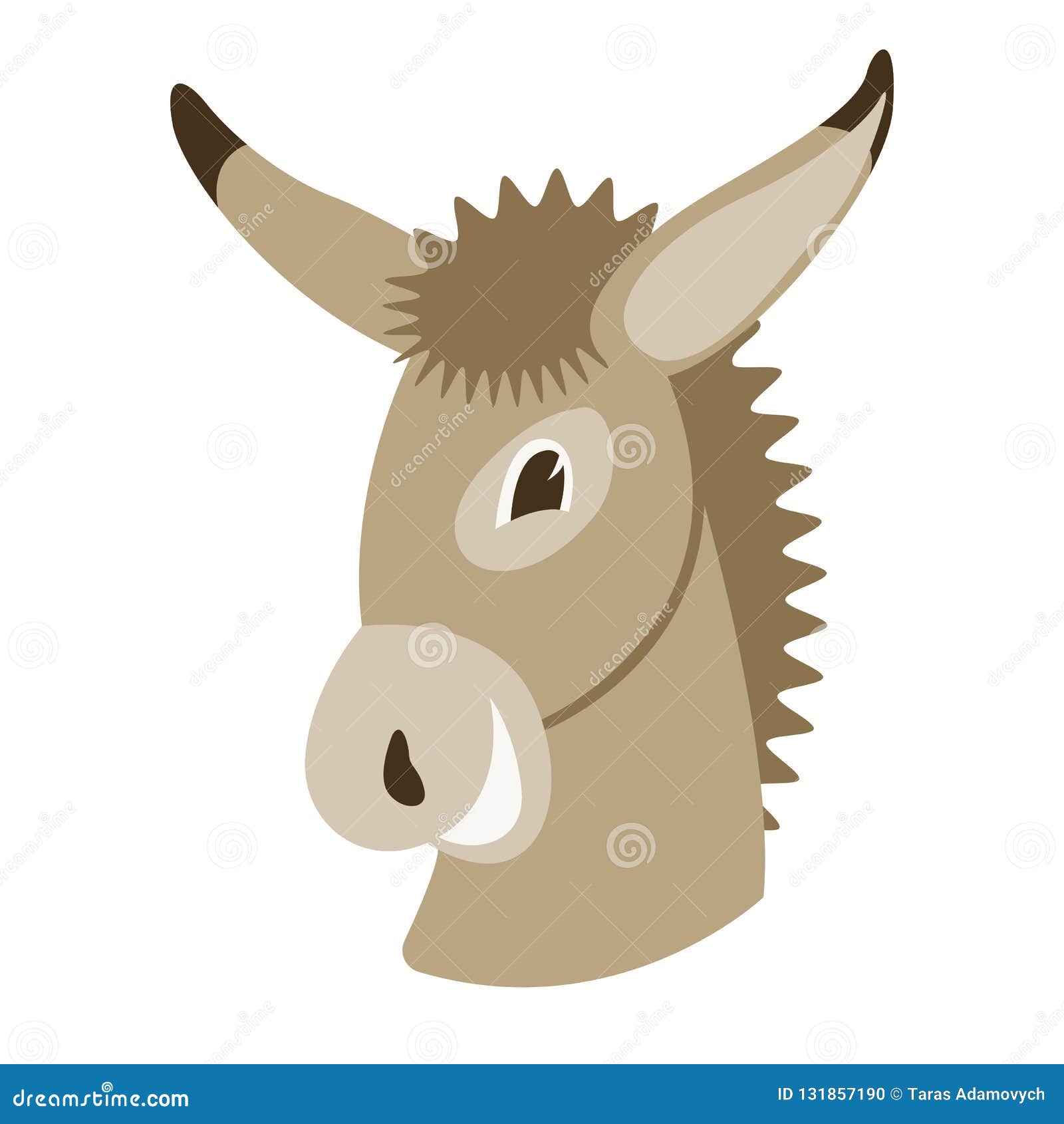 Cartoon Donkey Face