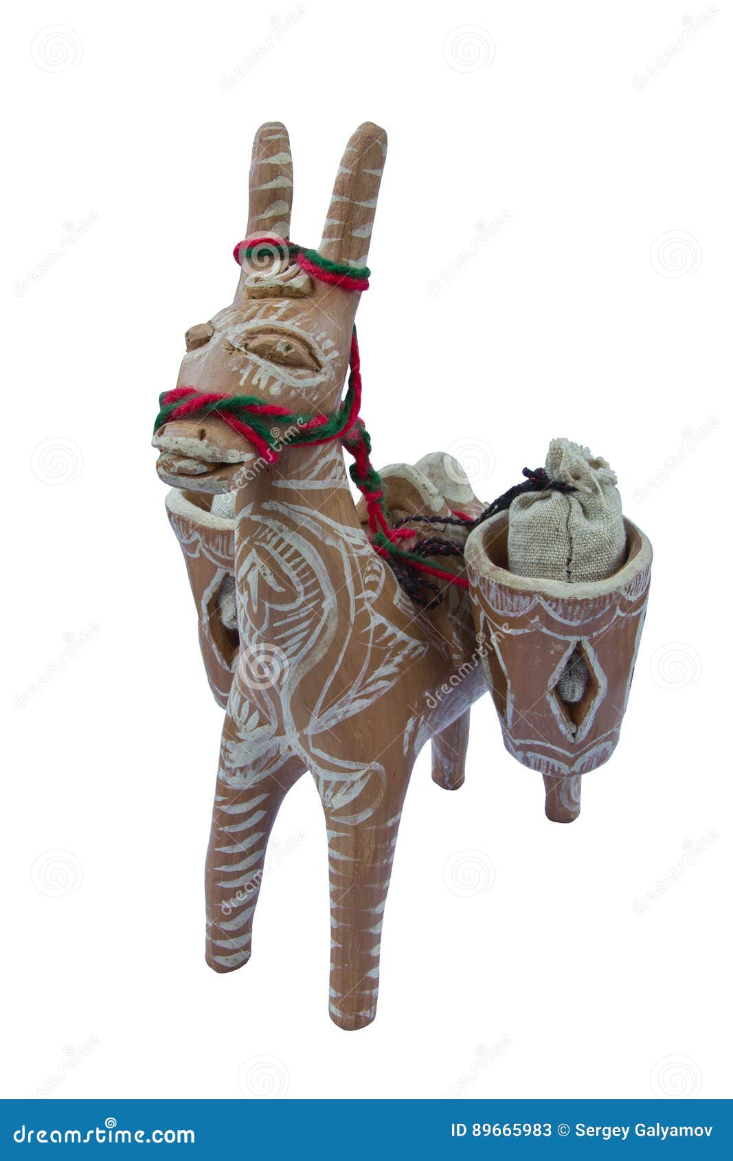 Donkey from Clay on White Background Stock Image - Image of clay ...