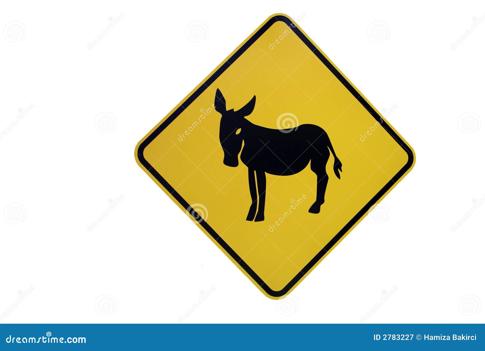 Donkey crossing sign stock illustration. Illustration of white - 2783227