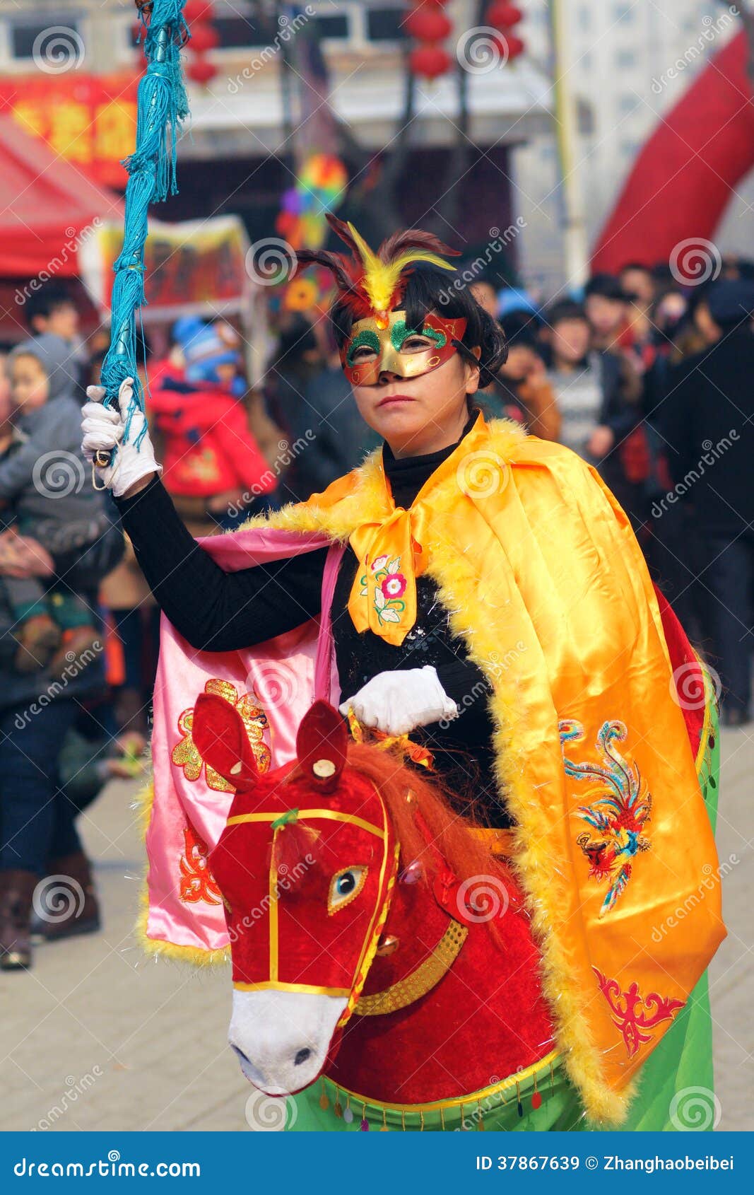 Donkey dance editorial stock image. Image of china, dance - 37867639