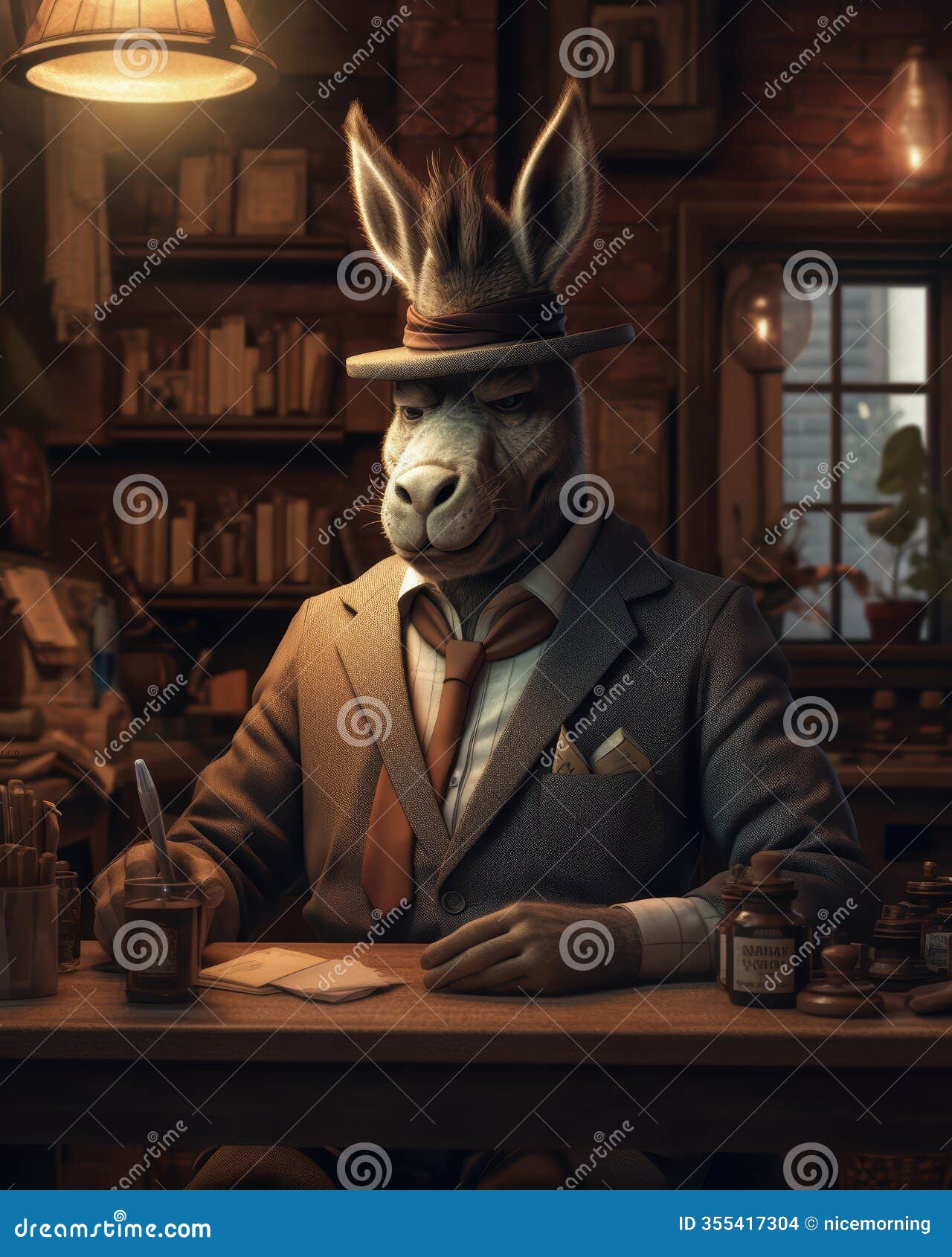The Donkey Detective: a Noir Tale. Created by Generative Artificial ...