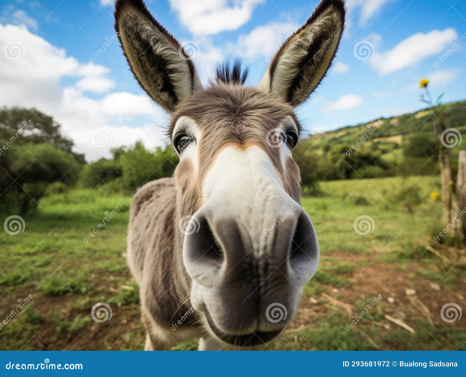 The Donkey Is Made Up Of Particles. The Donkey Consists Of Dots And ...