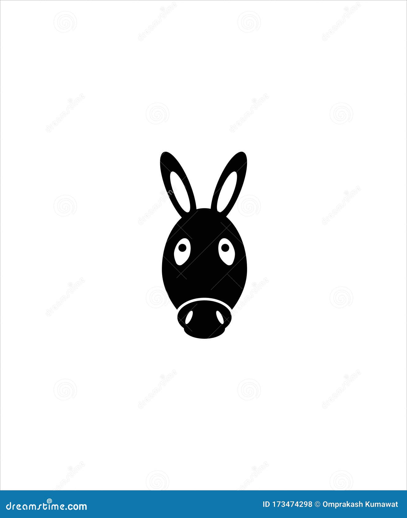 Donkey Flat Design Icon,vector Best Illustration Design Icon,donkey ...