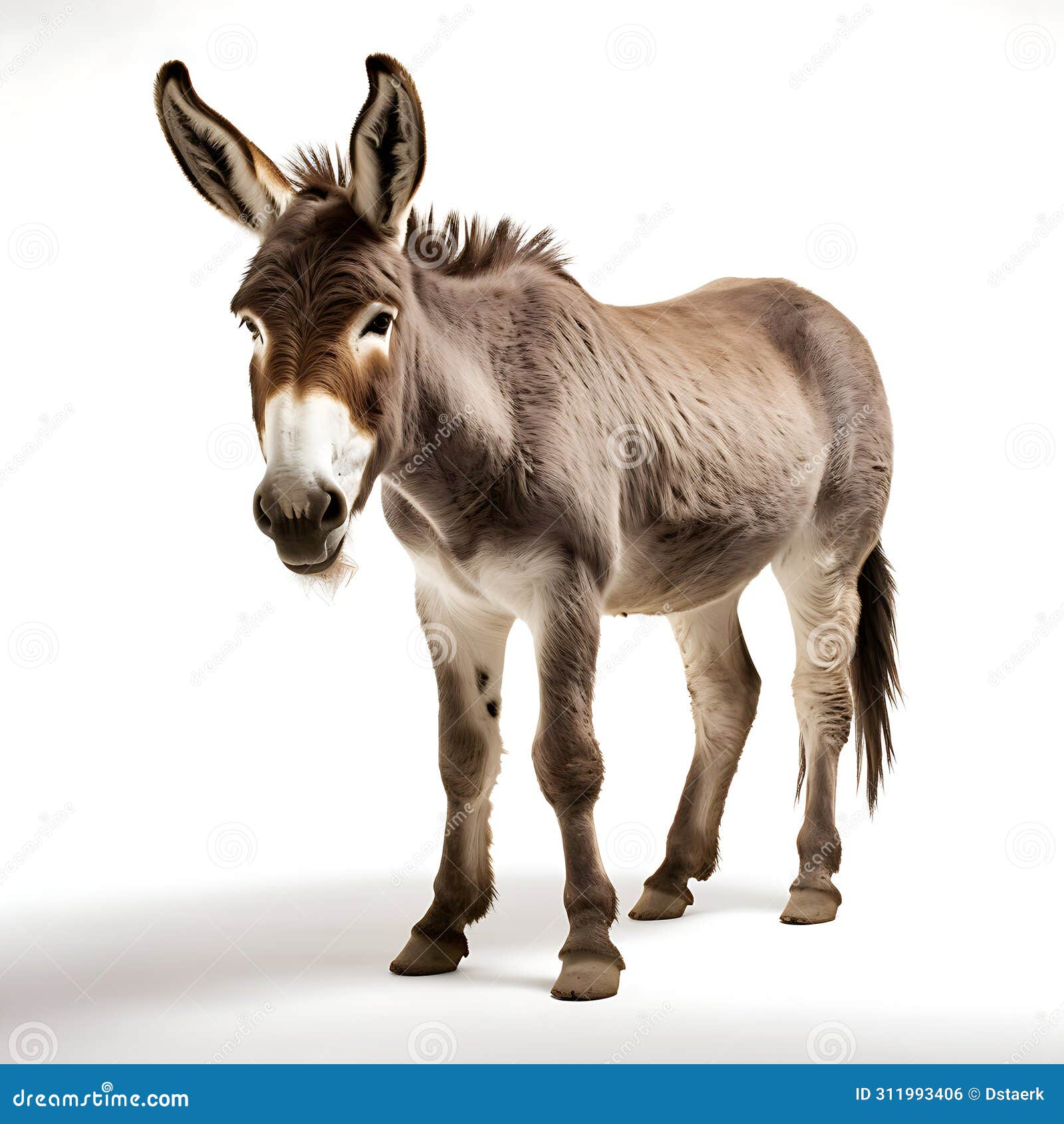 Photo of a Donkey Generated by Artificial Intelligence Stock ...