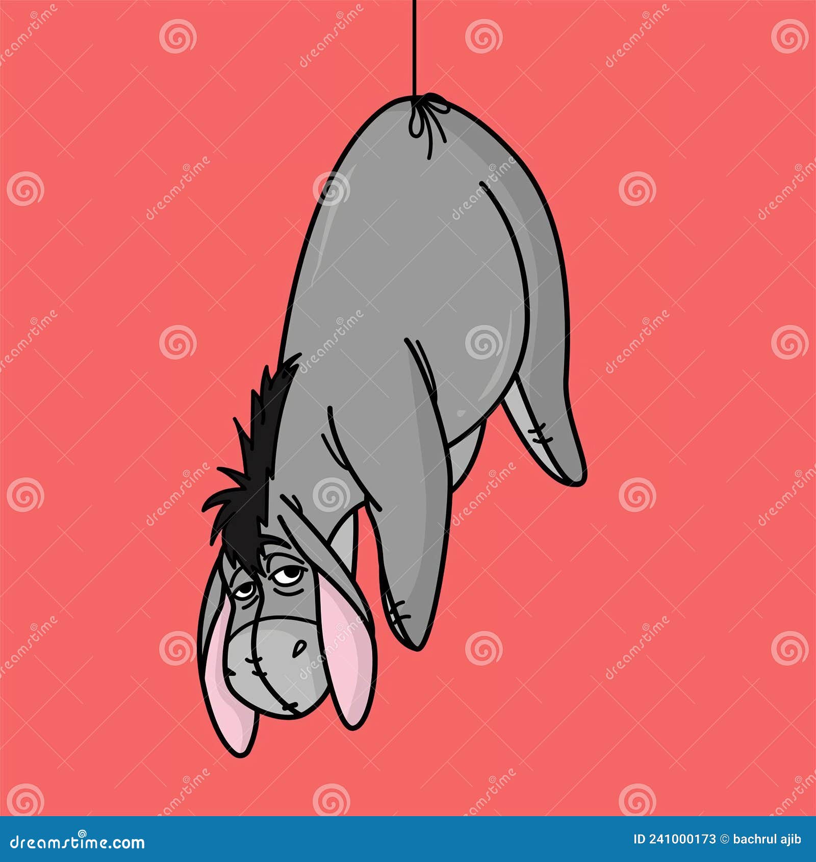 Pin The Tail On The Donkey Cartoon Vector | CartoonDealer.com #122651949