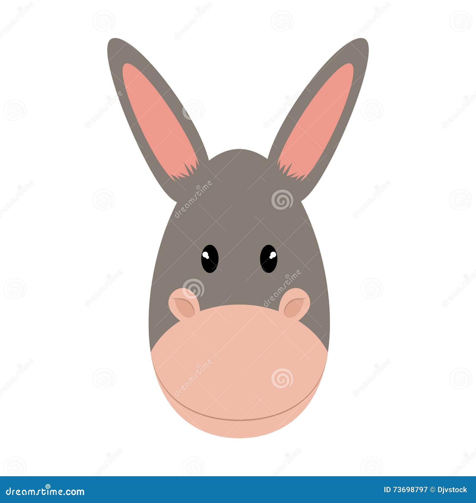 Donkey Icon. Cute Animal Design. Vector Graphic Stock Vector ...