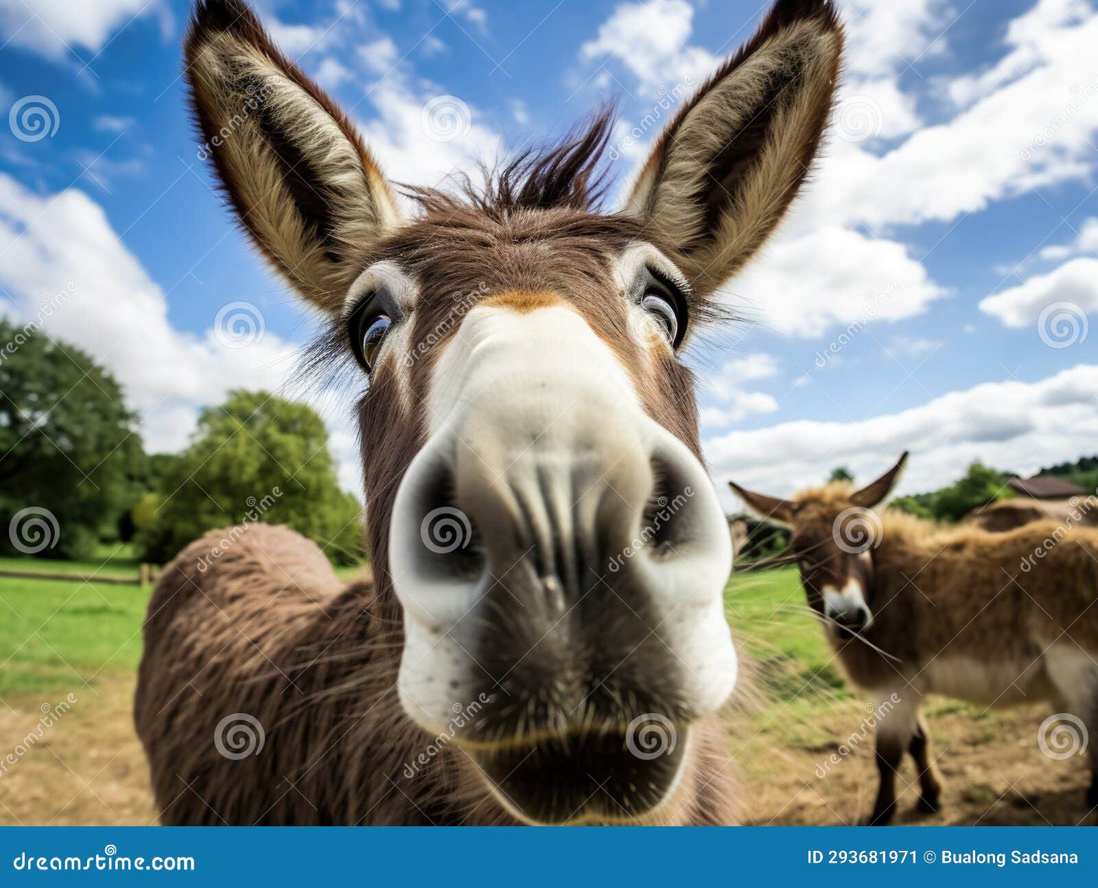 The Donkey Is Made Up Of Particles. The Donkey Consists Of Dots And ...